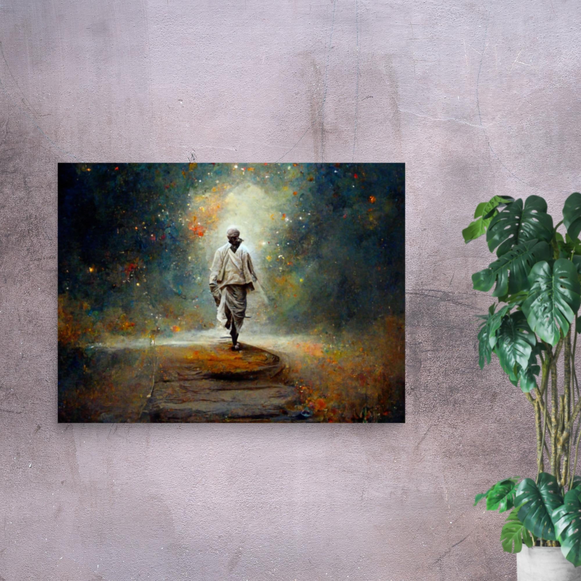 Mahatma Gandhi Portrait | Ahimsa Poster | Nonviolence Poster | Hindu ...