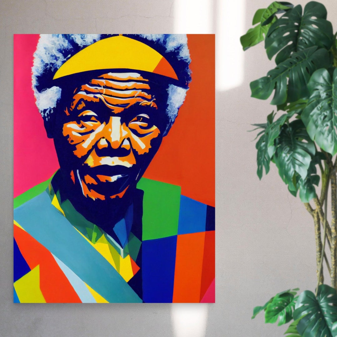 Nelson Mandela Portrait | Nelson Mandela Poster | Nelson Mandela ...