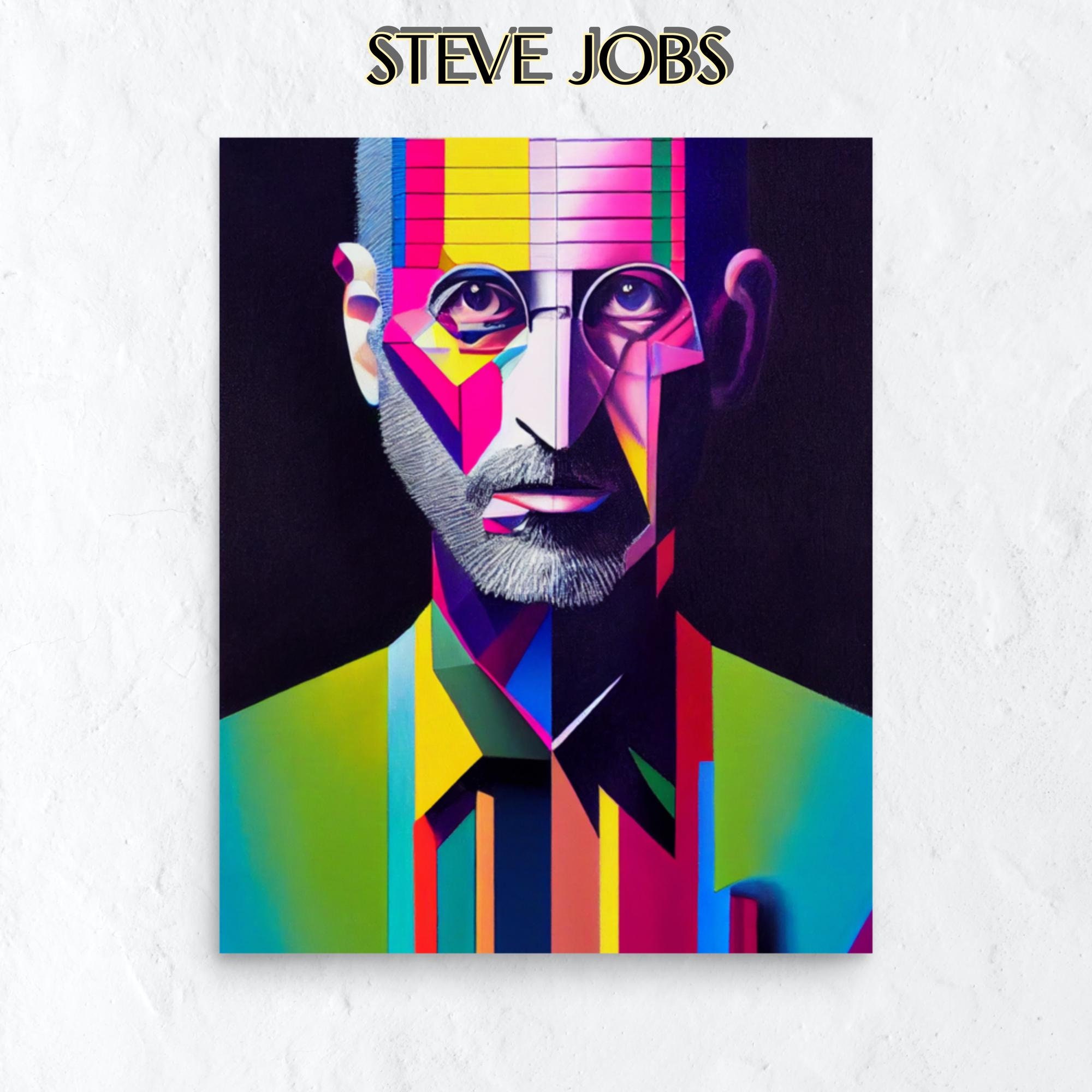 Steve Jobs Portrait Steve Jobs Wall Art Steve Jobs Print - Etsy