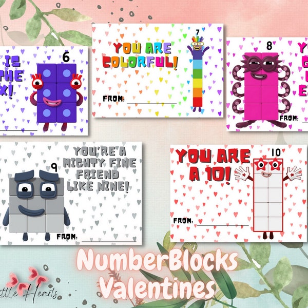 Number Blocks Stickers - Etsy
