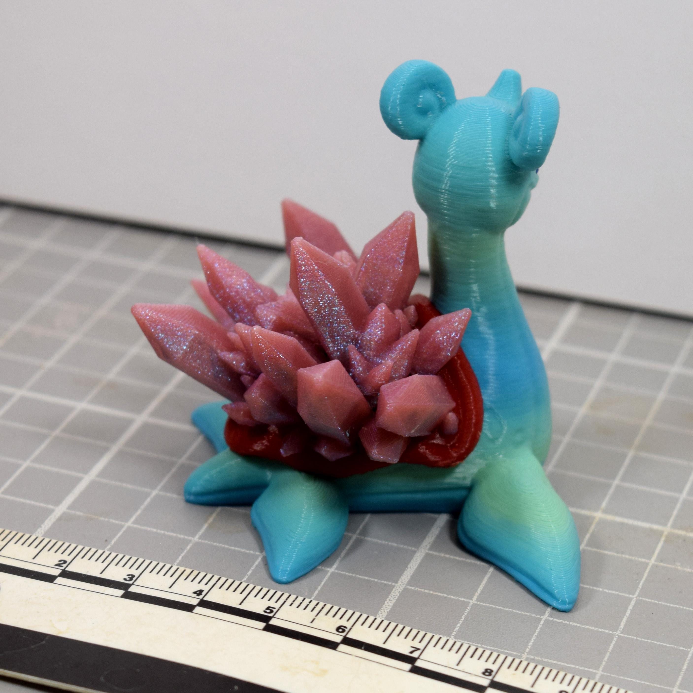 Crystal Back Lapras Pokemon 2 Inch Multicolor 3D Print Figurine ...