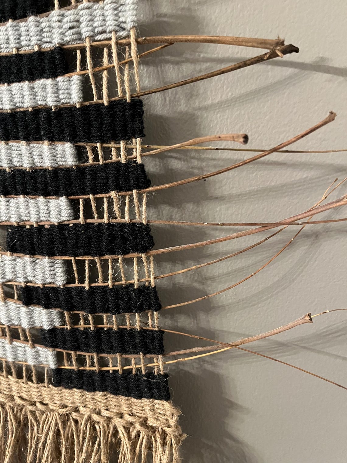 Handmade Weaving Using Yarn, Jute and Objects From Nature. - Etsy