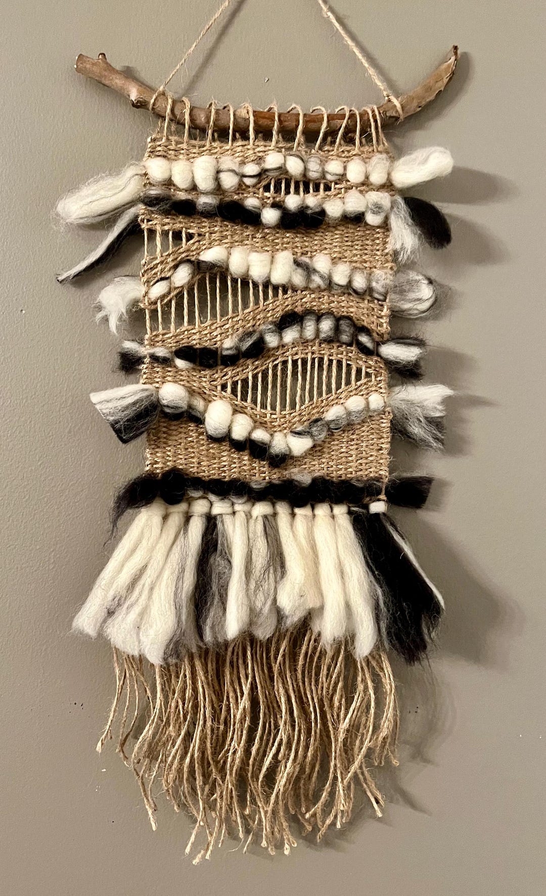 Handmade Weaving Using Jute and Roving - Etsy