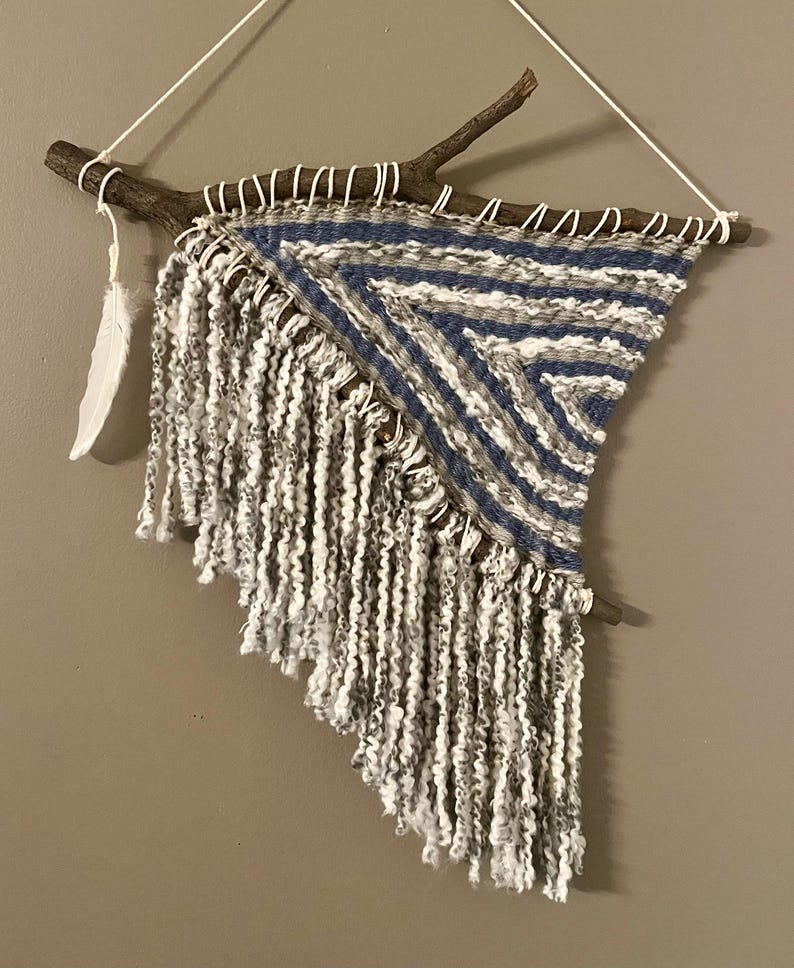 Branch Weaving With Feather - Etsy