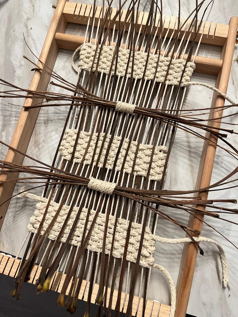 One of a Kind Weaving Using Jute and Objects From Nature - Etsy