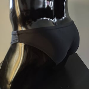 Black Men's Swim Bikini Brief Half Back Cheeky Thong by Rayze ...