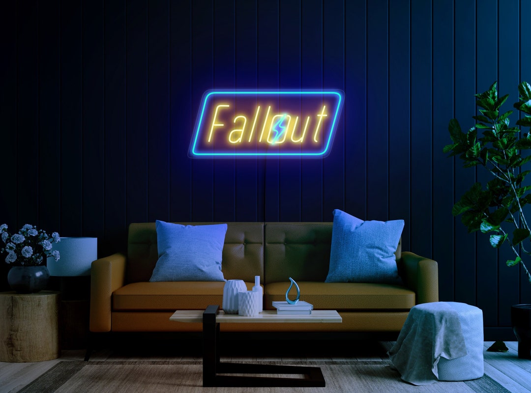 Fallout Neon Sign Fallout Led Sign Fallout Light Fallout - Etsy
