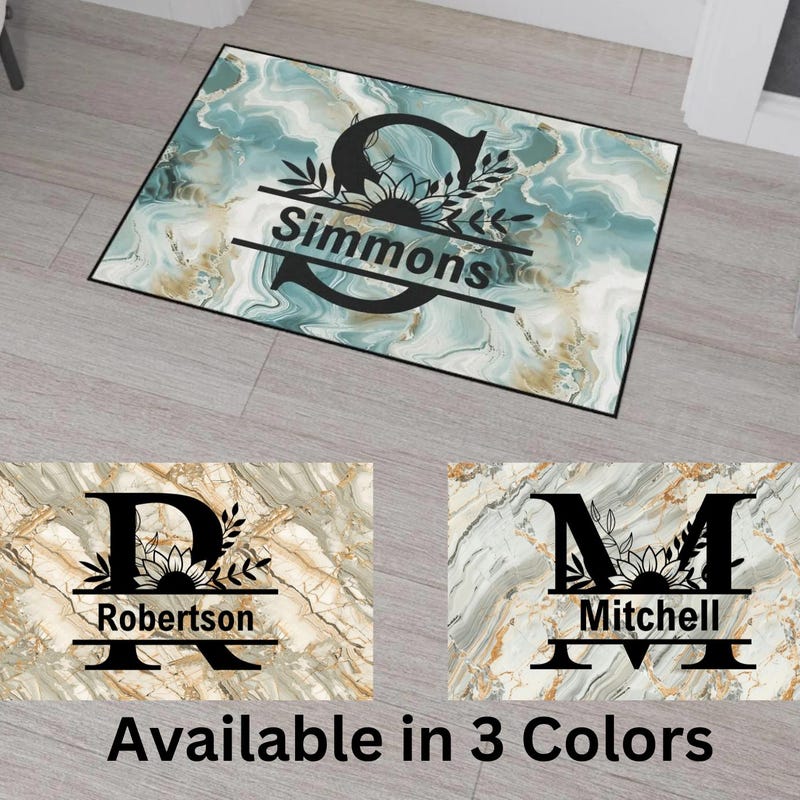 Monogram Rugs - Etsy