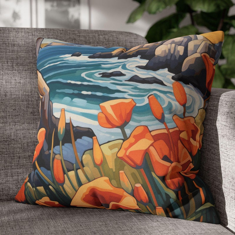 Poppy Pillowcase Cover - Etsy