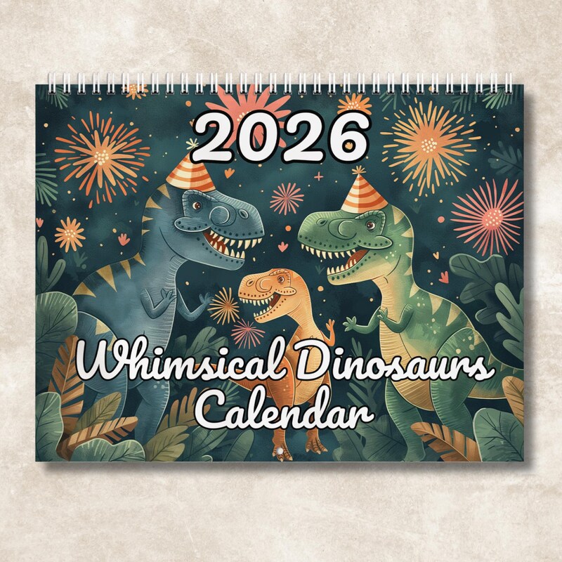 Dinosaur Calendars 2026 - Etsy