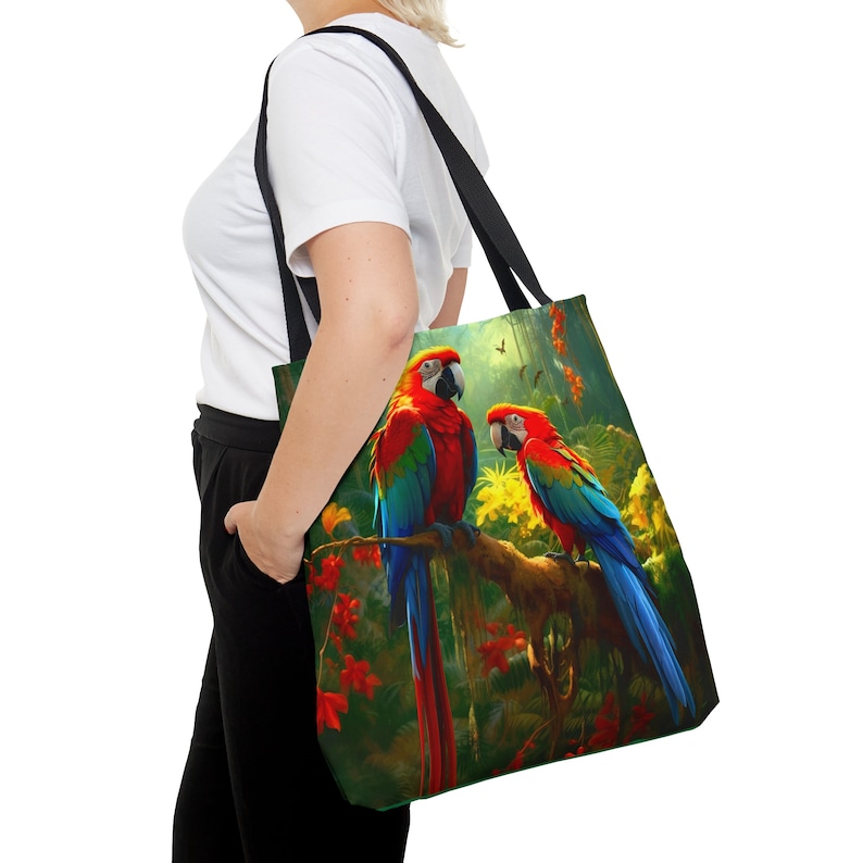 Pretty Macaw Parrots Tote Bag Parrot Theme Overnight Bag - Etsy