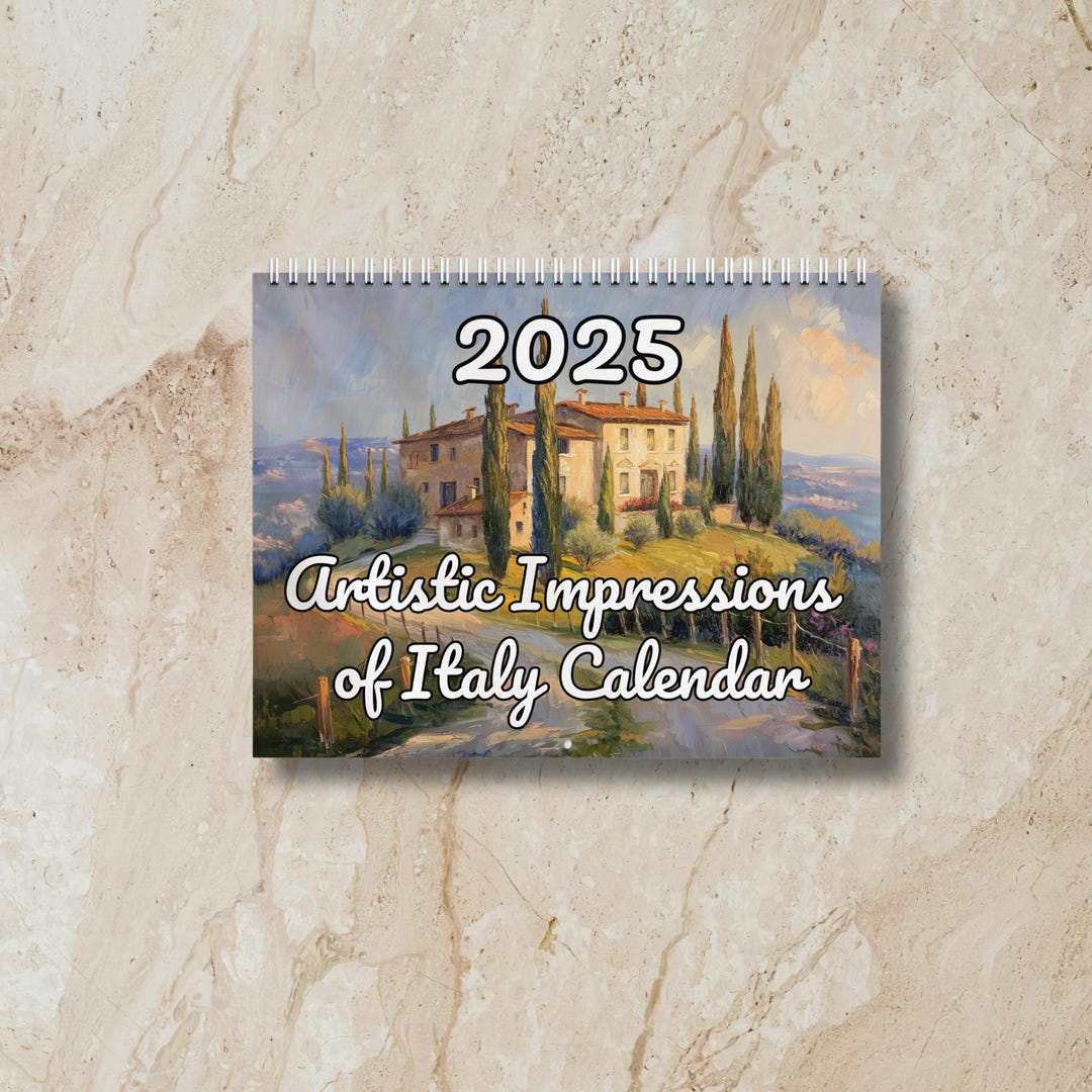 2026 Artistic Italy Wall Calendar, Pretty Italian Landscapes, Holiday ...
