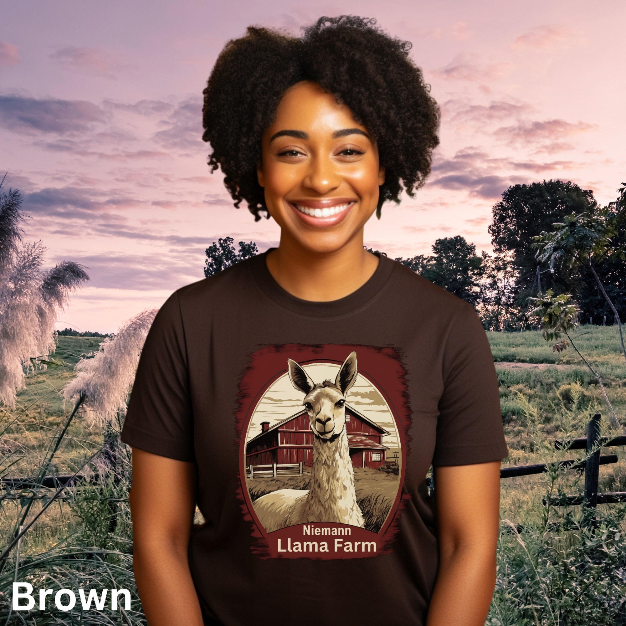 Custom Llama T-shirt, Personalized Llama Shirt, Llama Farm Shirt, Llama ...