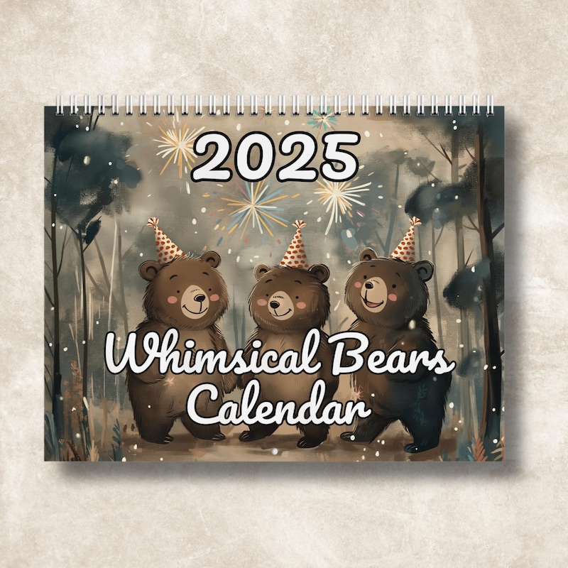 2025 Bear Calendars - Etsy