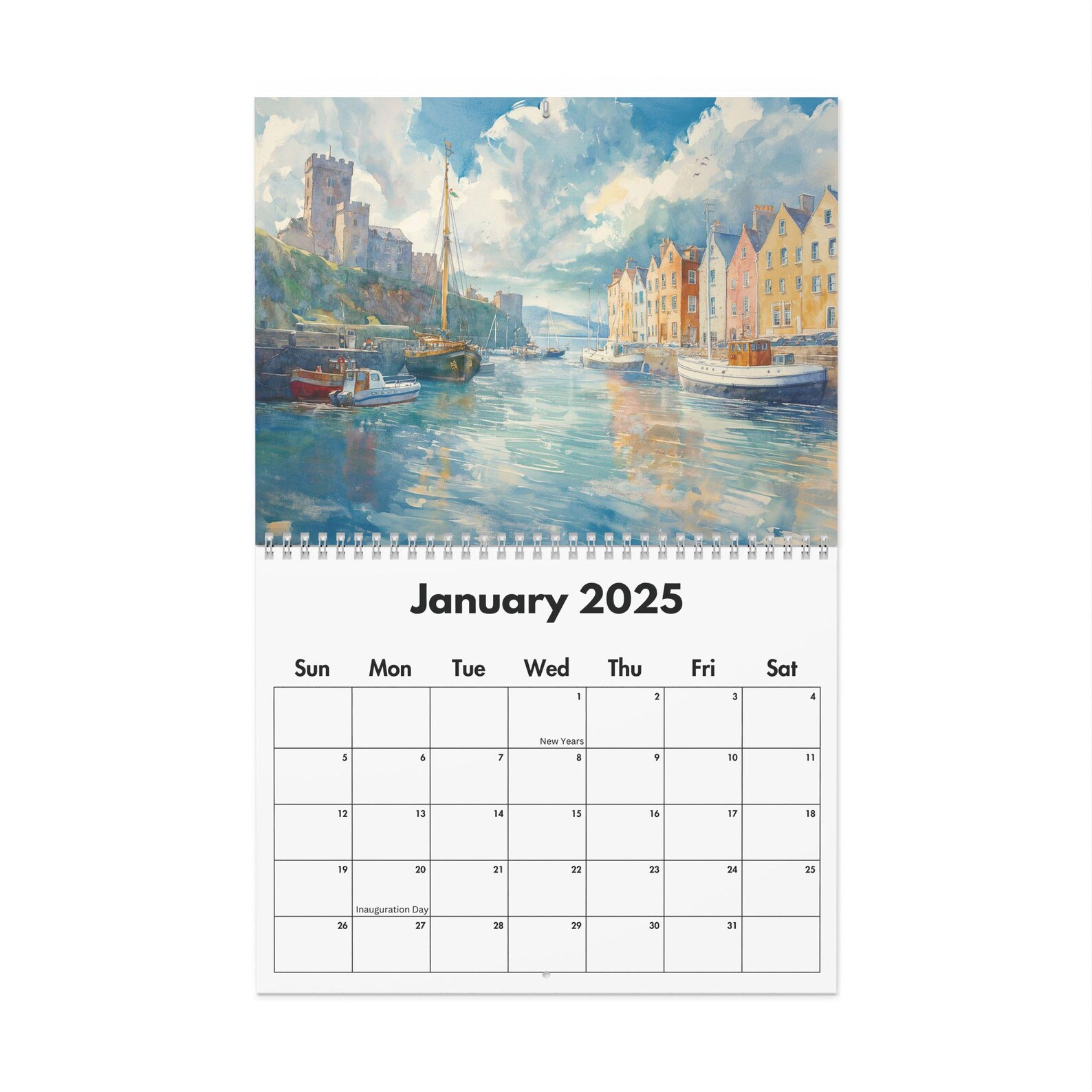 Artistic Ireland Wall Calendar 2025, Ireland Lover Gift, Holiday Gift ...