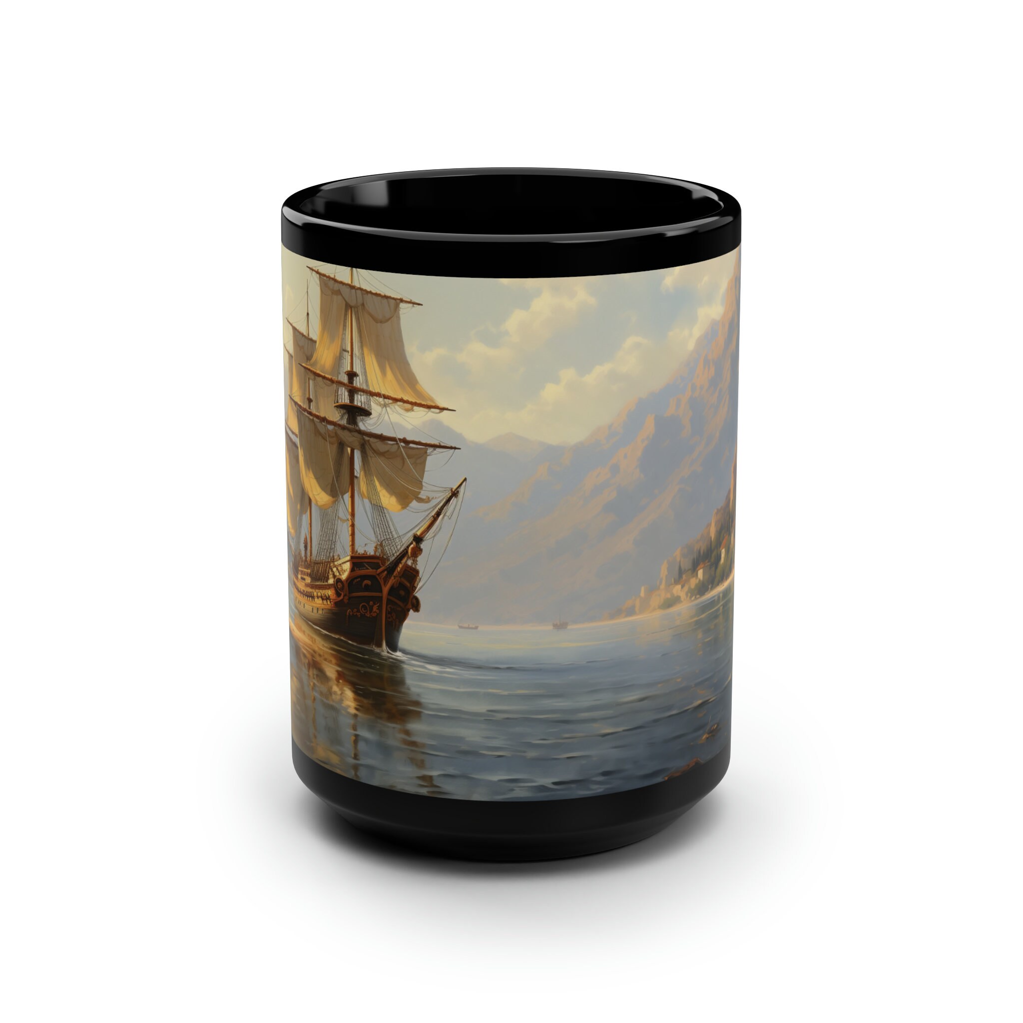 Men's Sailing Gift, Ancient Ship Mug, Sailing Ship Coffee Mug, Sailing ...