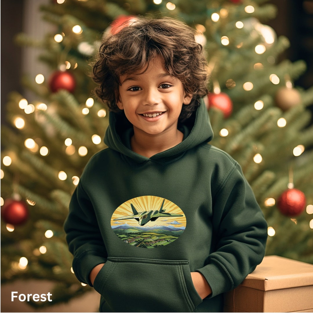 Boy's Jet Plane Hoodie Sweatshirt, Girl's Hoodie, Fighter Jet ...