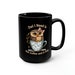 CUTE OWL MUG - Large Black Mug 15oz - Owl Lover Coffee Mug - Owl Gift ...