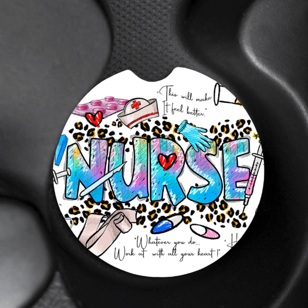 Nurse Car Coasters Nurse Gift New Nurse Gift Student Nurse Fun Car ...