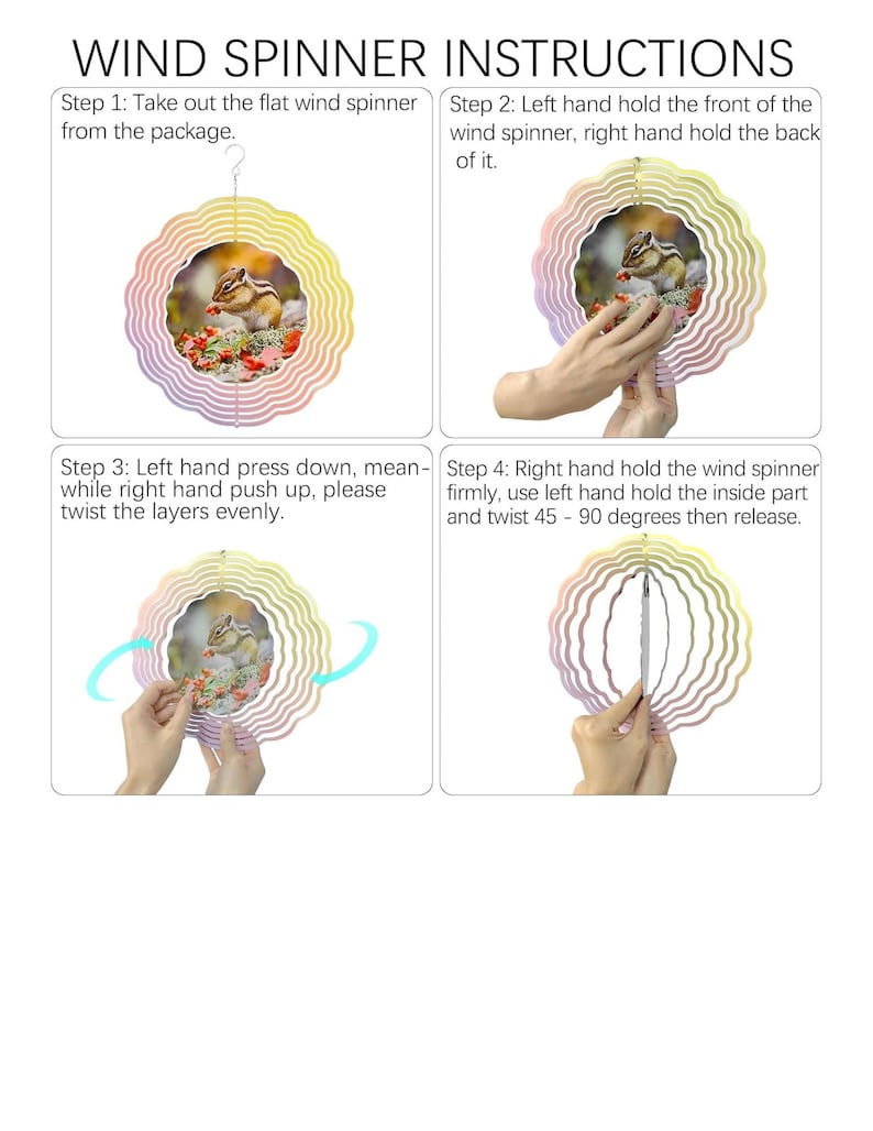 Peacock Wind Spinner Peacock Lover Gift Cute Peacock Yard Decor Gift ...