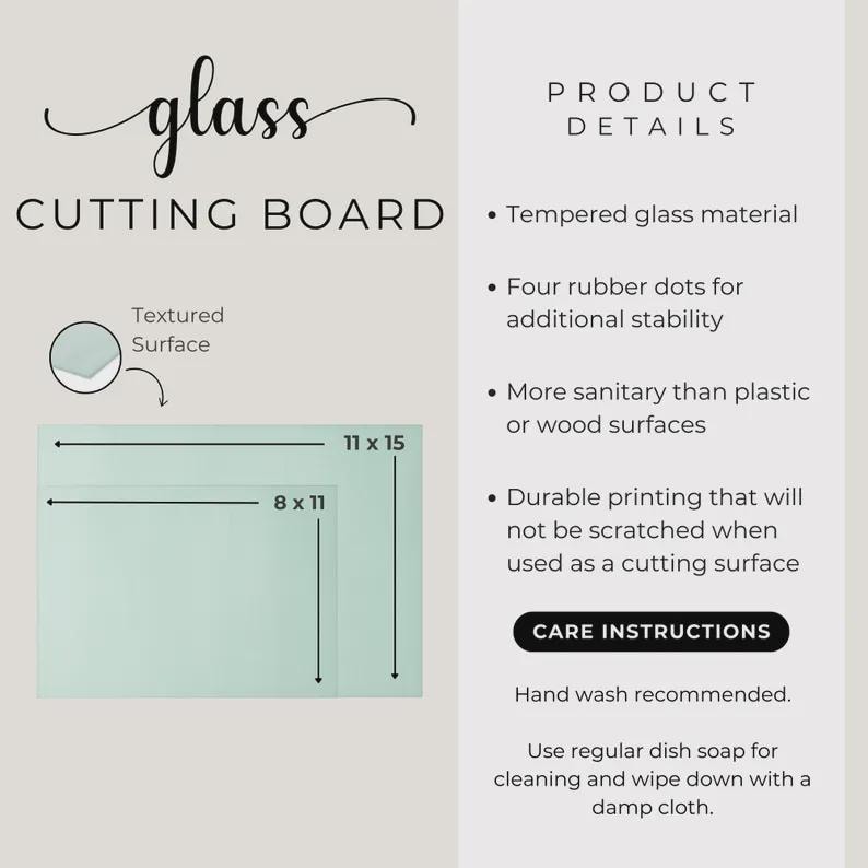 Ocean Glass Cutting Board, Coastal Kitchen Beachy Charcuterie Board ...