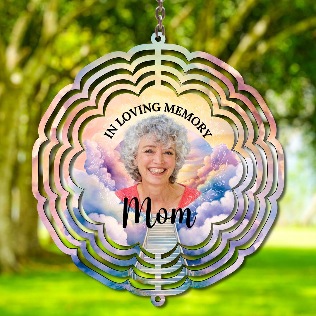 Personalized Memorial Wind Spinner: in Loving Memory Sympathy Gift - Etsy