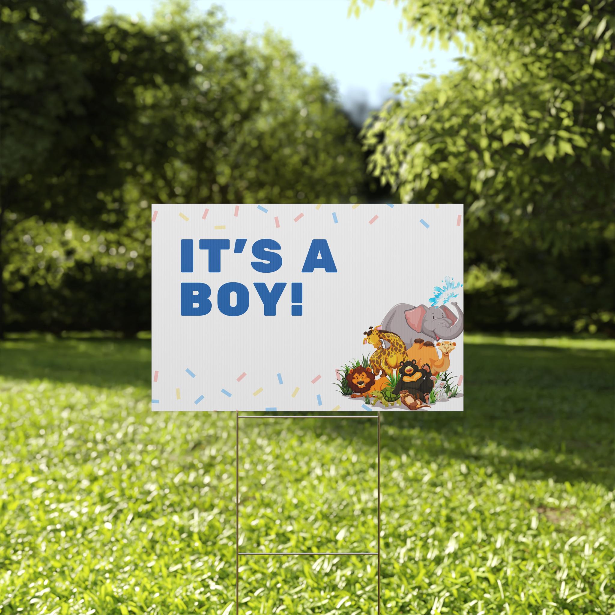 It's a Boy Sign, Baby Boy Announcement Sign, Gender Reveal, Baby Shower ...