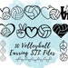 10 Volleyball Earring STL Files Pack, Volleyball Mom 3D Print Model, 3D ...