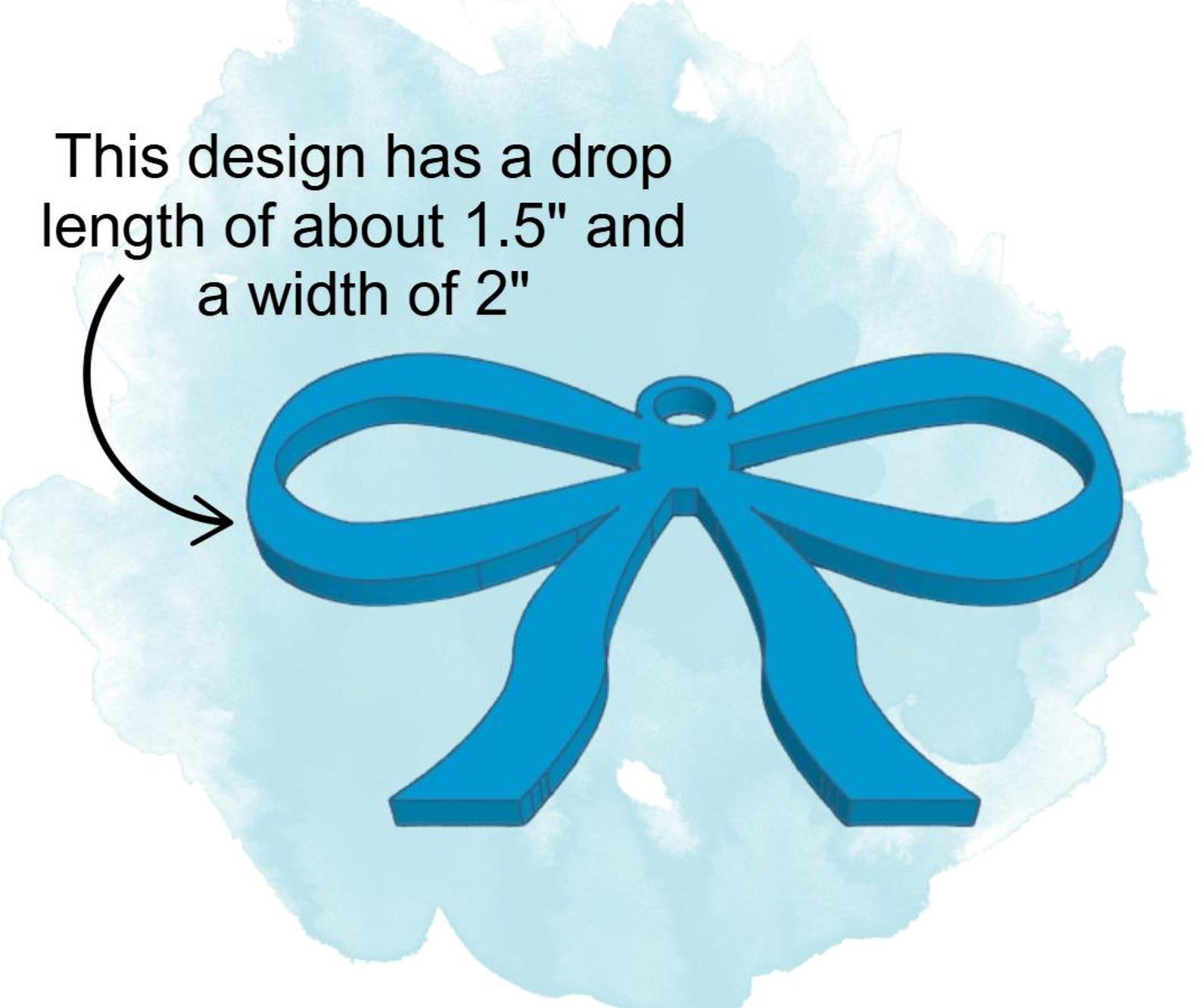 8 Bow Earring STL Files, 3D Print Bows, 3D Print Earrings, Bow STL ...