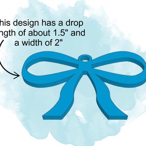 8 Bow Earring STL Files, 3D Print Bows, 3D Print Earrings, Bow STL ...