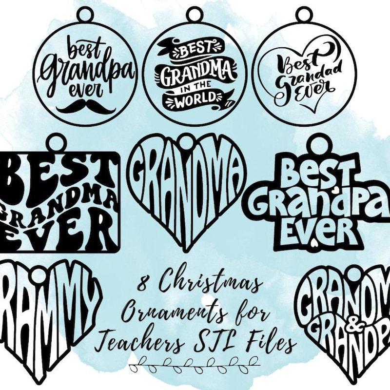 Grandparents Ornament 3d - Etsy