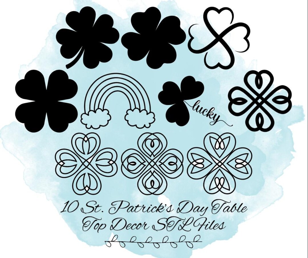 10 St. Patrick's Day Tabletop Decor STL Files, 3D Prints for St ...