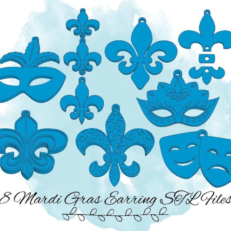 Mardis Gras 3d Print File - Etsy