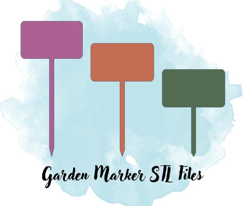 Blank Garden Marker STL Files, Plant Label STL Files, Herb Garden ...