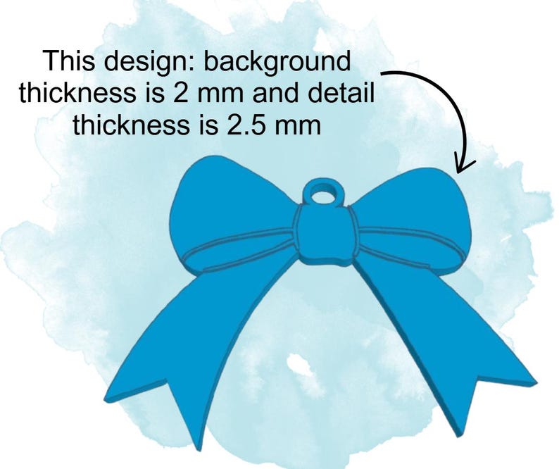 8 Bow Earring STL Files, 3D Print Bows, 3D Print Earrings, Bow STL ...