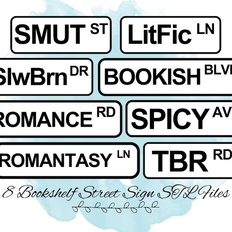 Bookshelf Sign Holders - Etsy