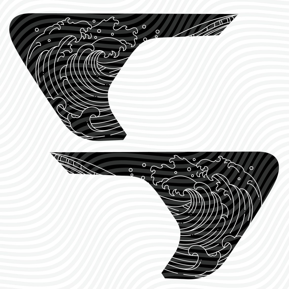 Fender Vent Ocean Waves SVG File for Circut Cutter, Plotter, Ready Cut ...