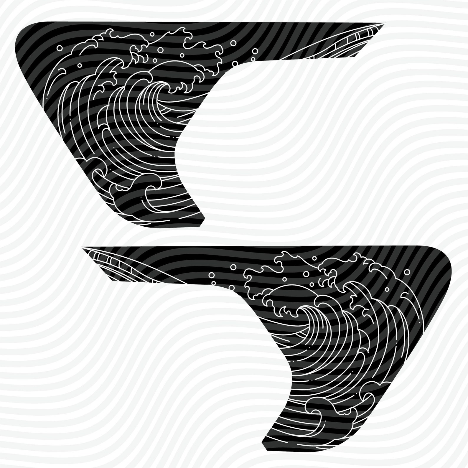 Fender Vent Ocean Waves SVG File for Circut Cutter, Plotter, Ready Cut ...