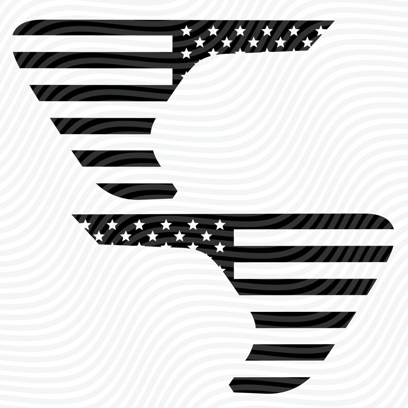 Fender Vent American Flag SVG File for Circut Cutter, Plotter, Ready ...