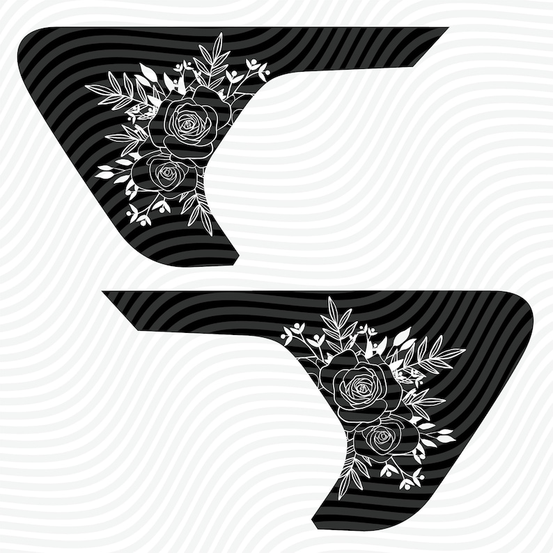 Fender Vent Roses SVG File for Circut Cutter, Plotter, Ready Cut File ...