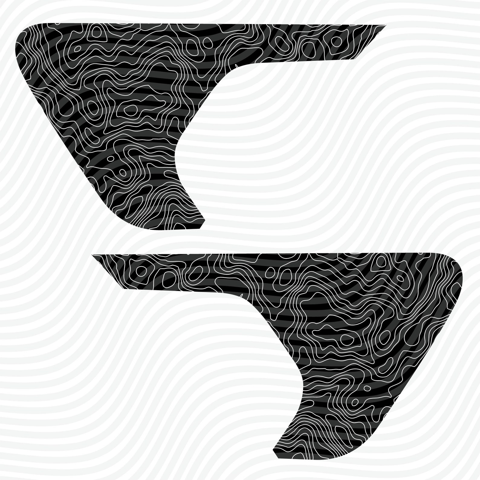 Fender Vent Topography SVG File for Circut Cutter, Plotter, Ready Cut ...