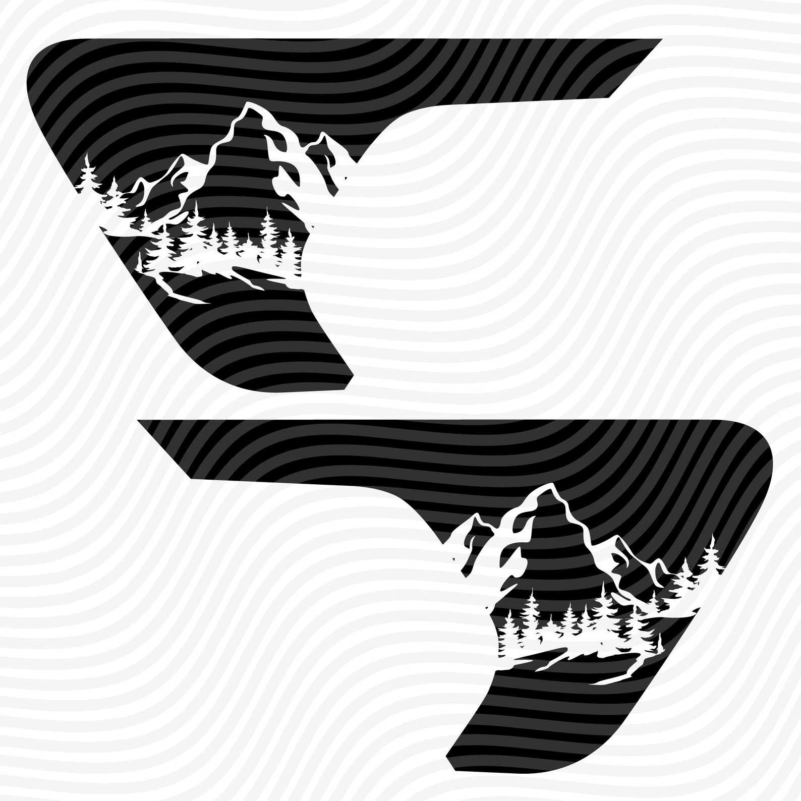 Fender Vent Mountains SVG File for Circut Cutter, Plotter, Ready Cut ...