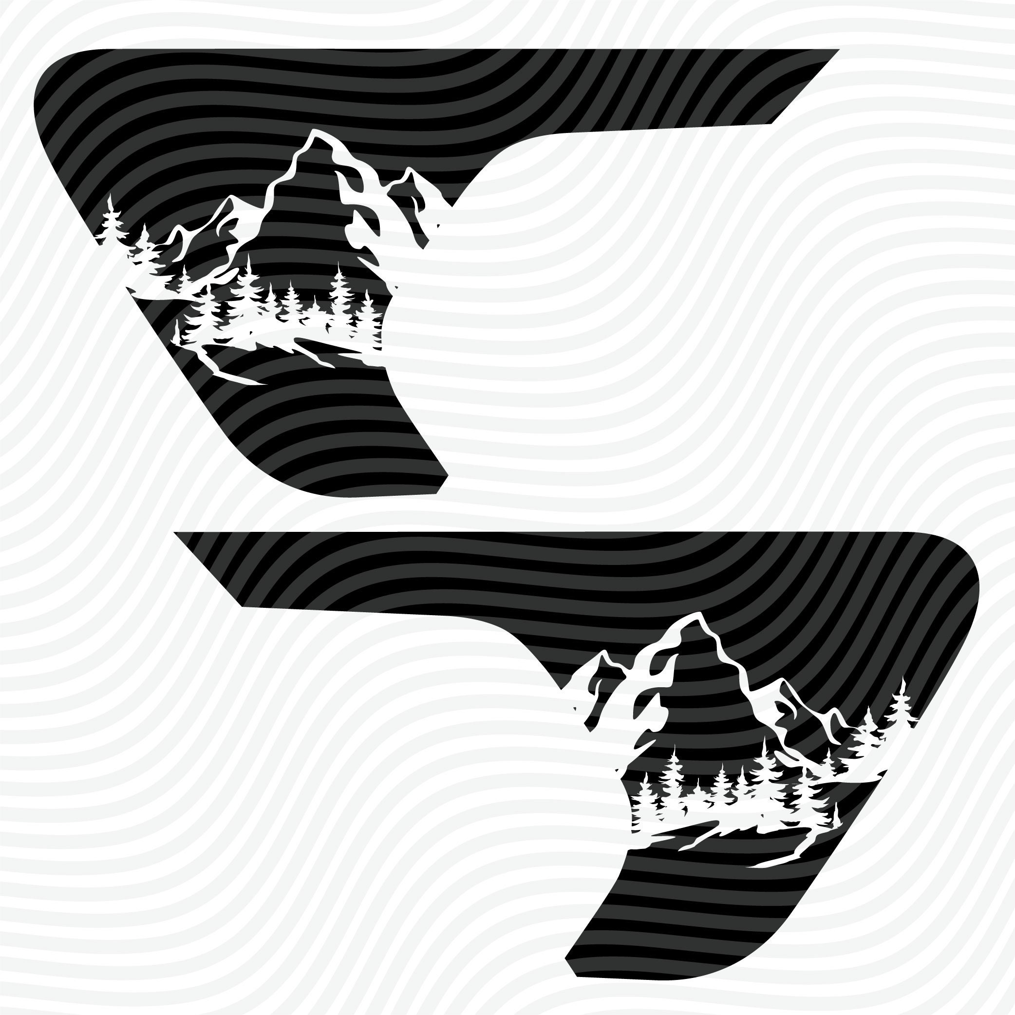 Fender Vent Mountains SVG File for Circut Cutter, Plotter, Ready Cut ...