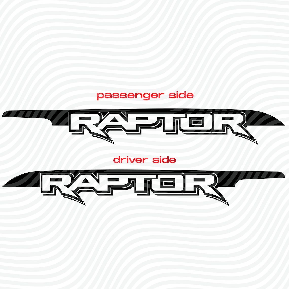 Ford Raptor Bedside Graphics 2018 - 2021 SVG Decal File for Circut ...