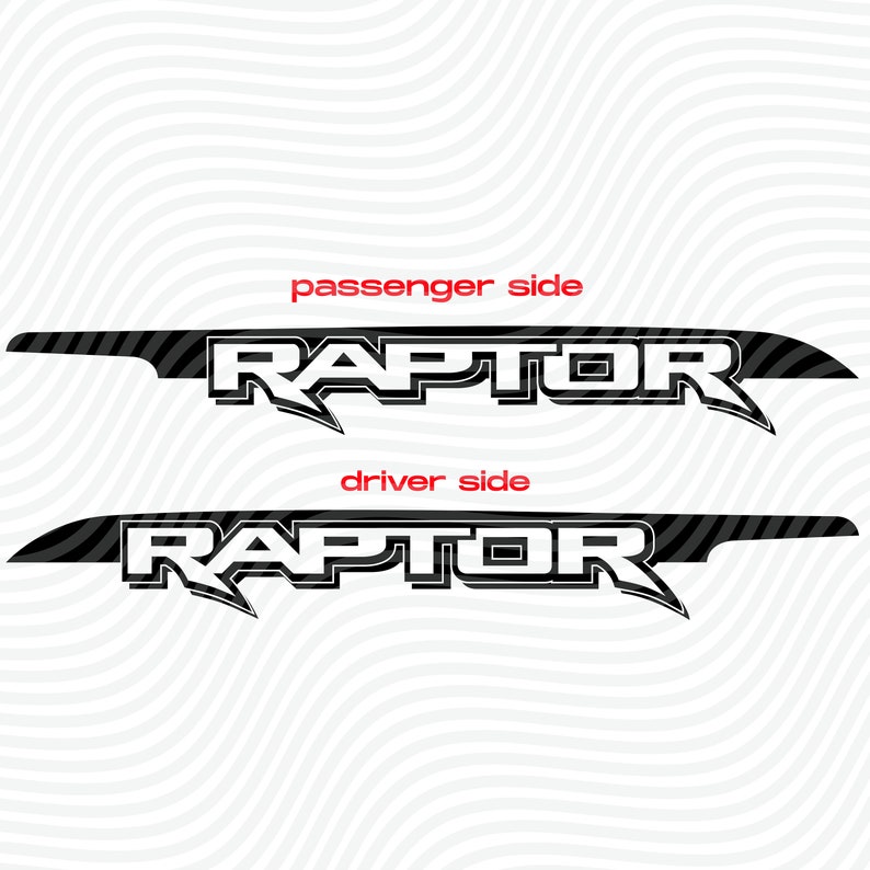 Ford Raptor Bedside Graphics 2018 - 2021 SVG Decal File for Circut ...