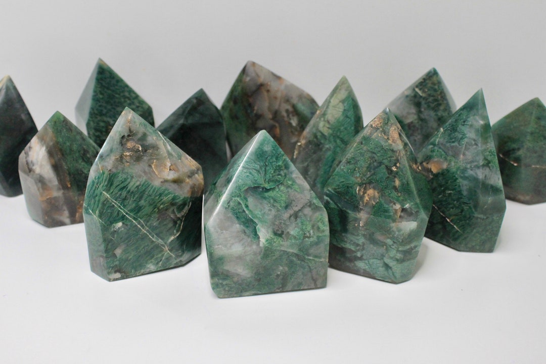 African Jade Crystal Point, African Jade Stone Point - Etsy