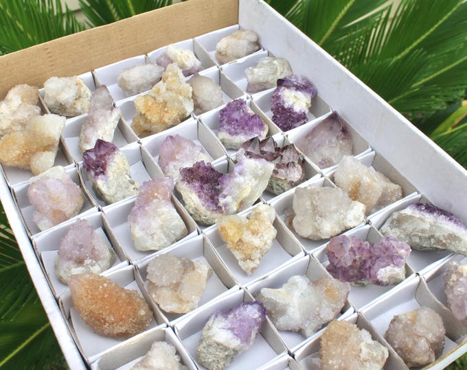 Spirit Quartz Point Purple Spirit Quartz Crystal Cluster Raw Mineral ...