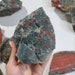 Large Bloodstone Crystal Chunks, Raw Heliotrope Bloodstone Jasper ...