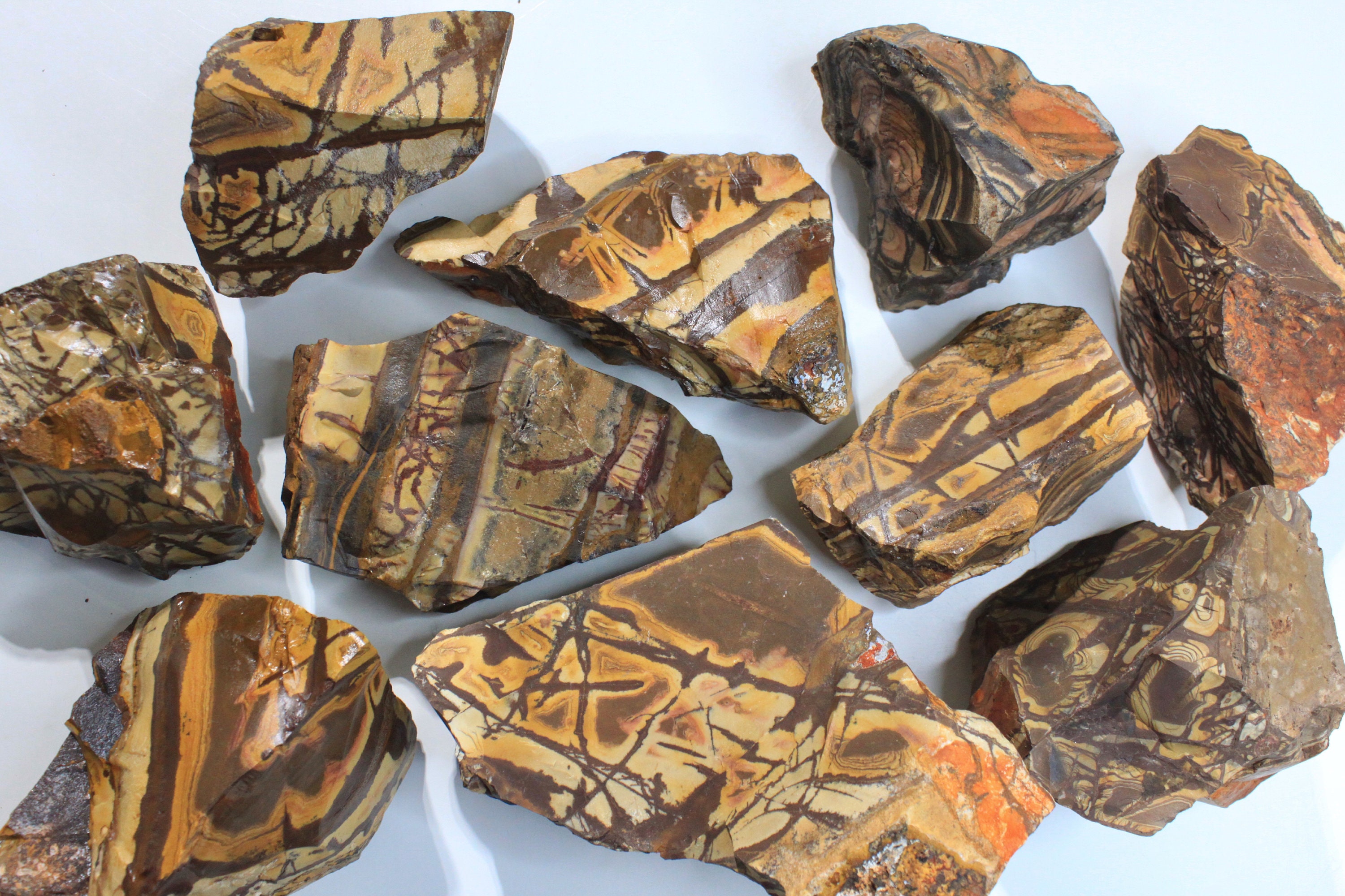 Large Picture Jasper Stone Chunks, Picasso Jasper Raw Crystals, Raw ...