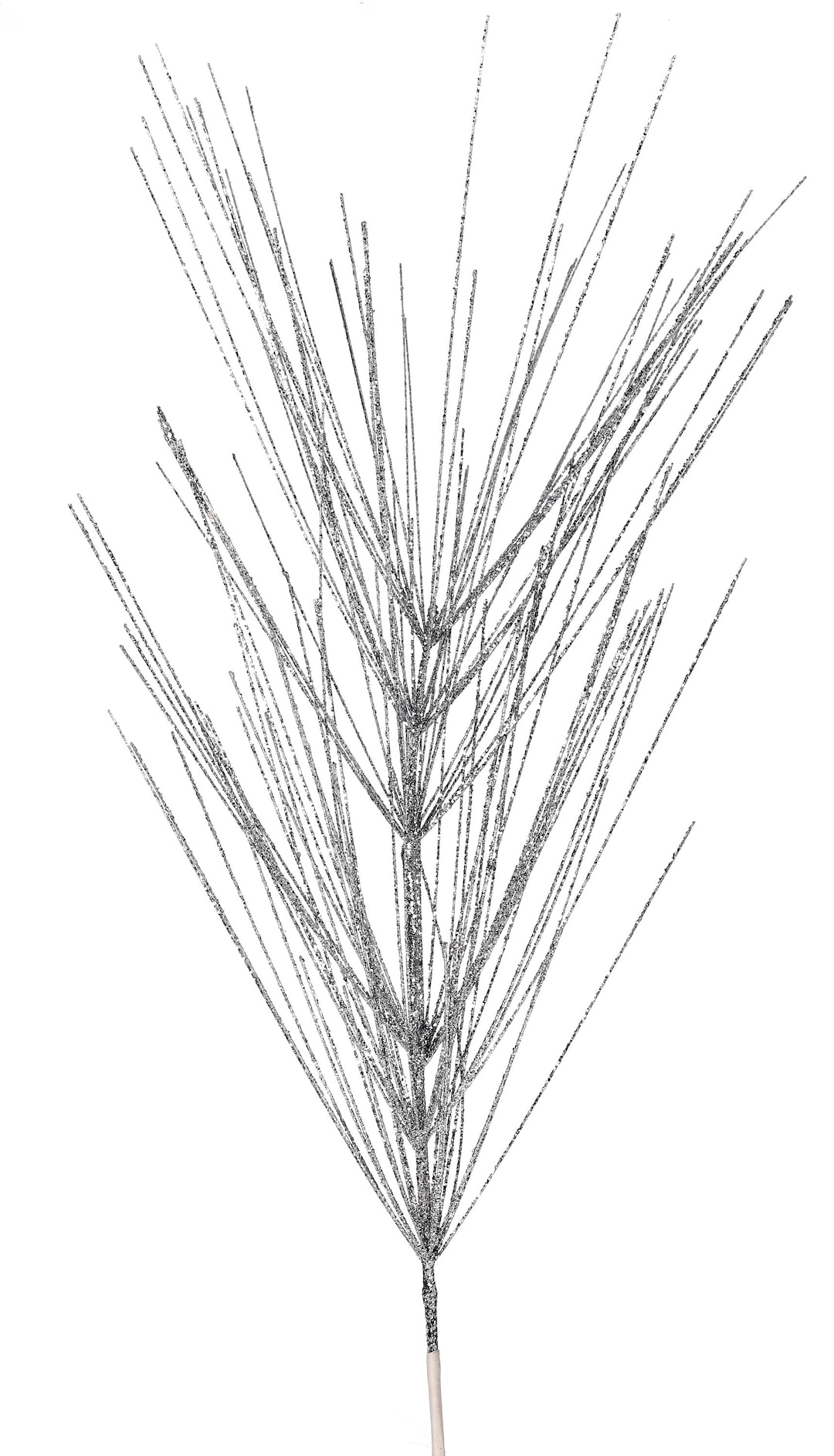 Glitter Long Needle Pine Spray SILVER 36 Inch Long. - Etsy
